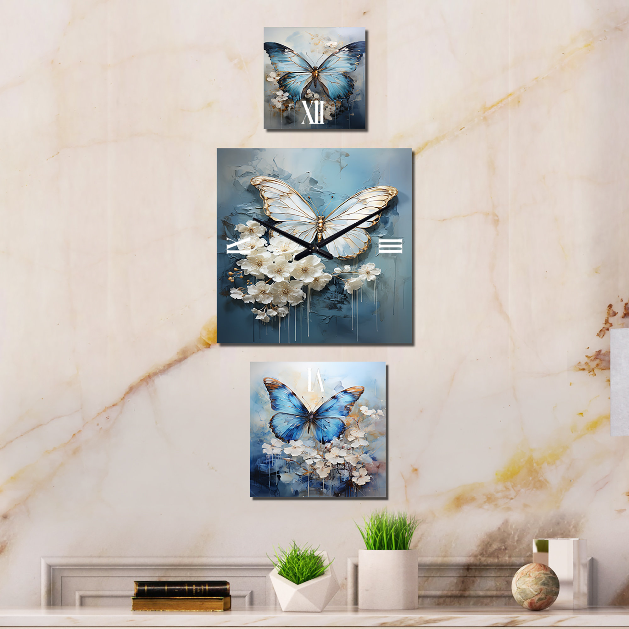 Ivy Bronx Makailey Metal Wall Clock | Wayfair