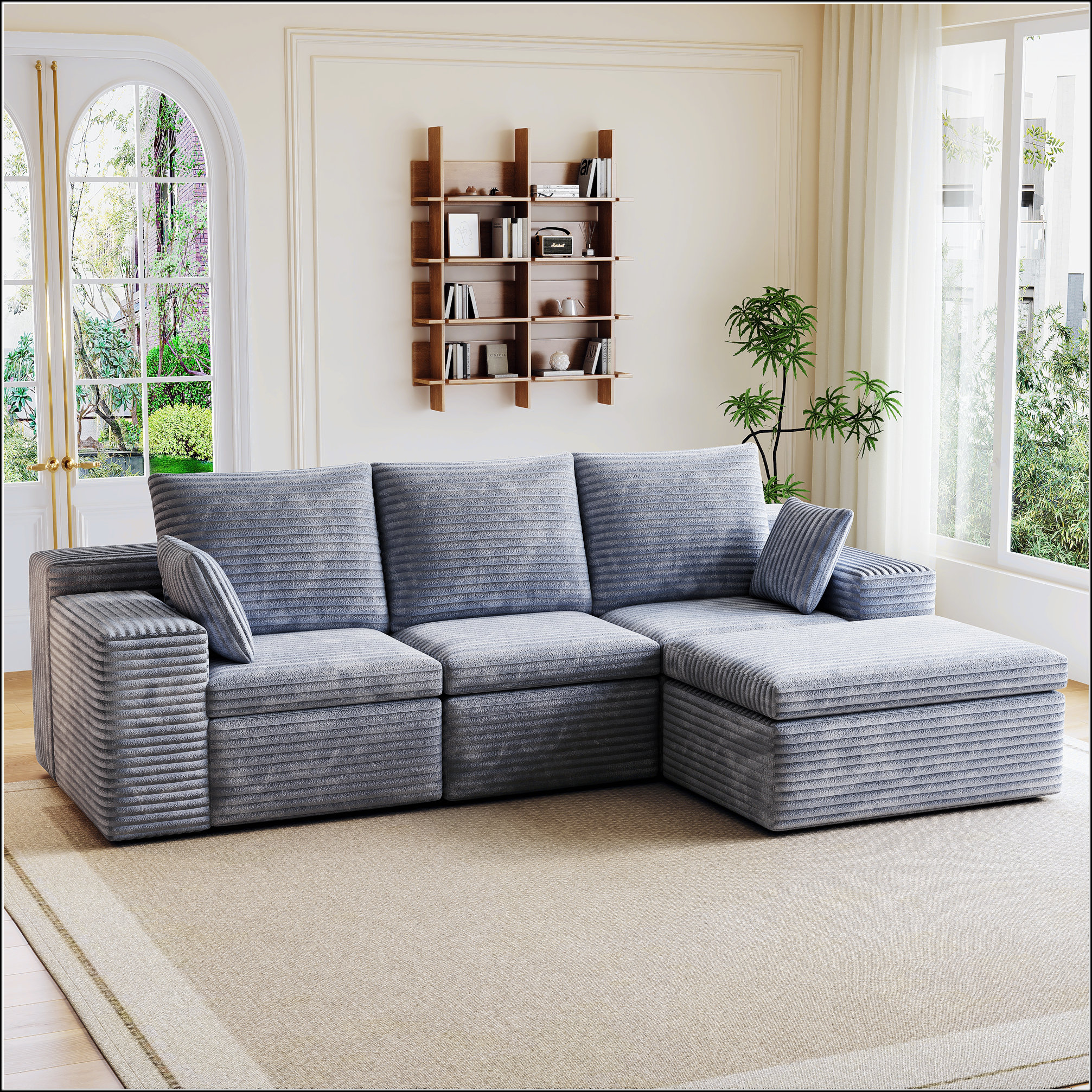 Latitude Run® U Shape Modular Sectional Sofa, Compressed And ...