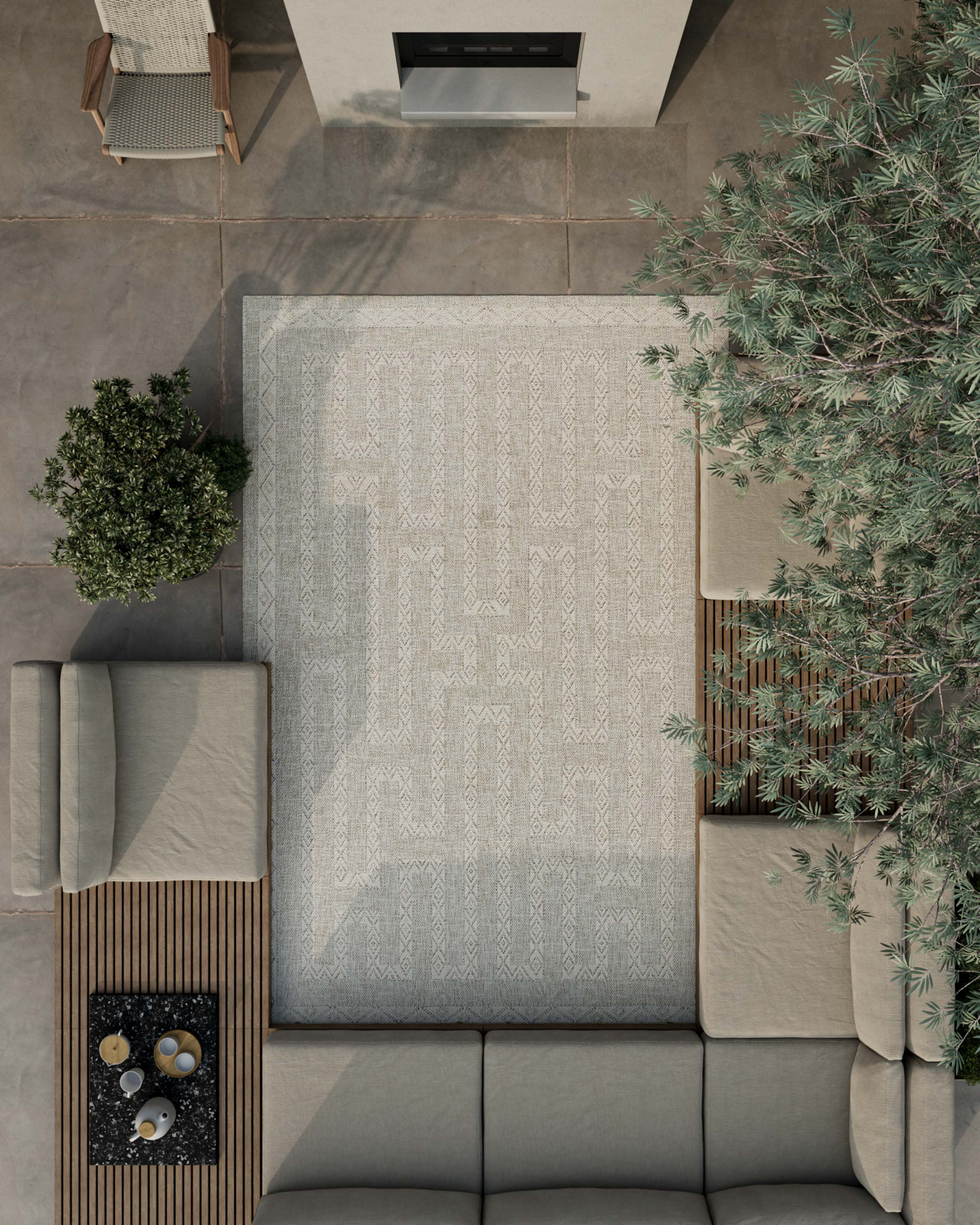 Ebern Designs Maze Grey Rug | Wayfair