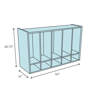 Wood Designs Contender 8-Section Locker & Reviews | Wayfair