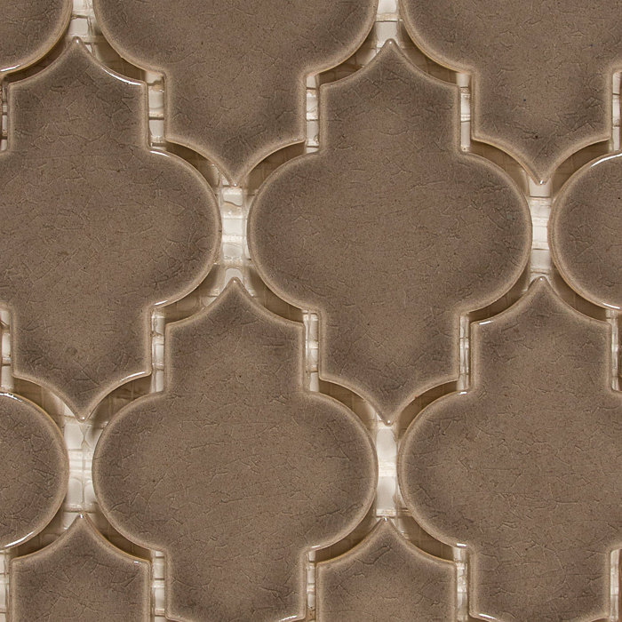 Medici & Co. Alhambra 3" x 4" Ceramic Arabesque Mosaic Wall Tile | Wayfair
