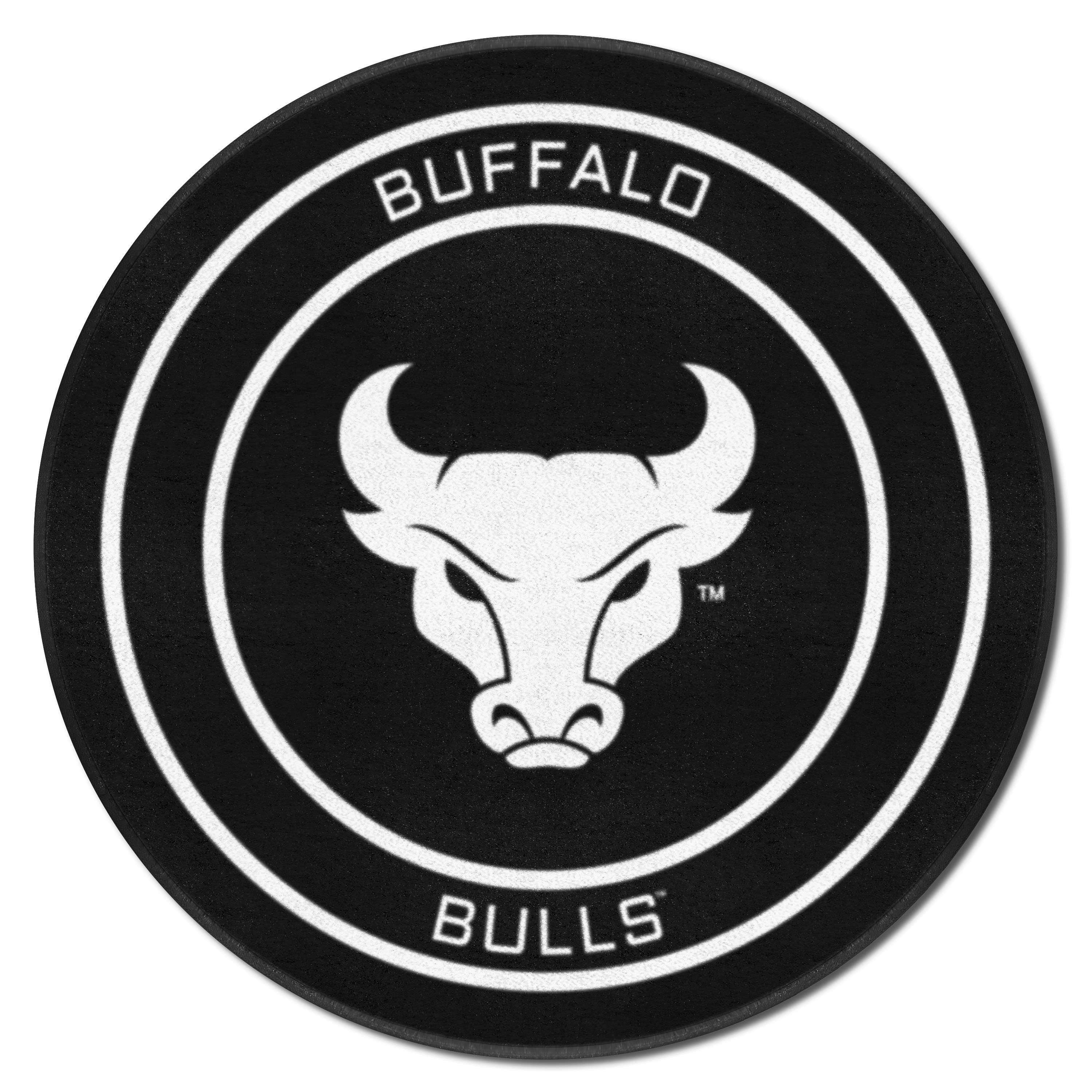 FANMATS Buffalo_Buffalo Hockey Puck Rug - 27In. Diameter | Wayfair