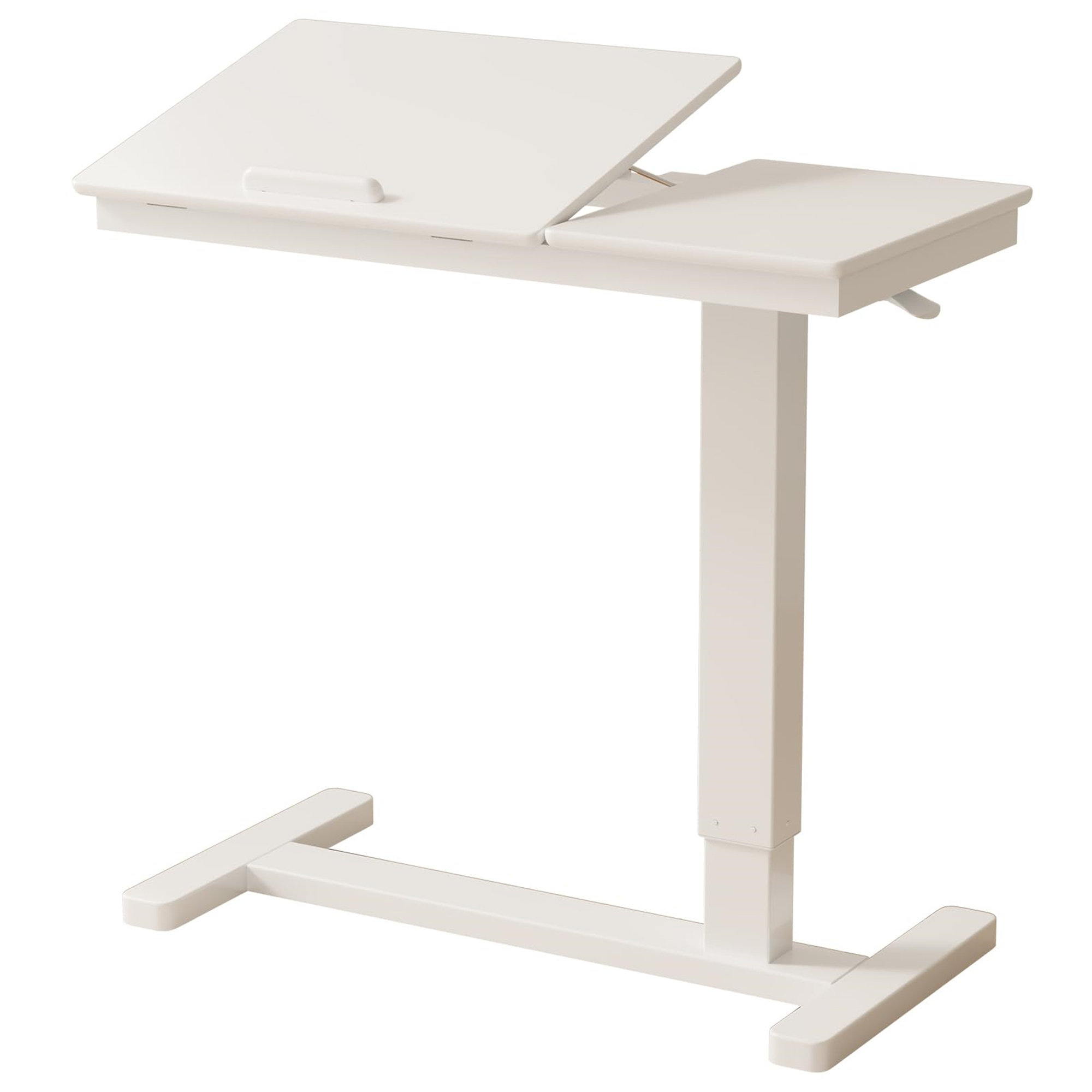 Latitude Run® Adjustable Height Bedside Table With Wheels | Wayfair