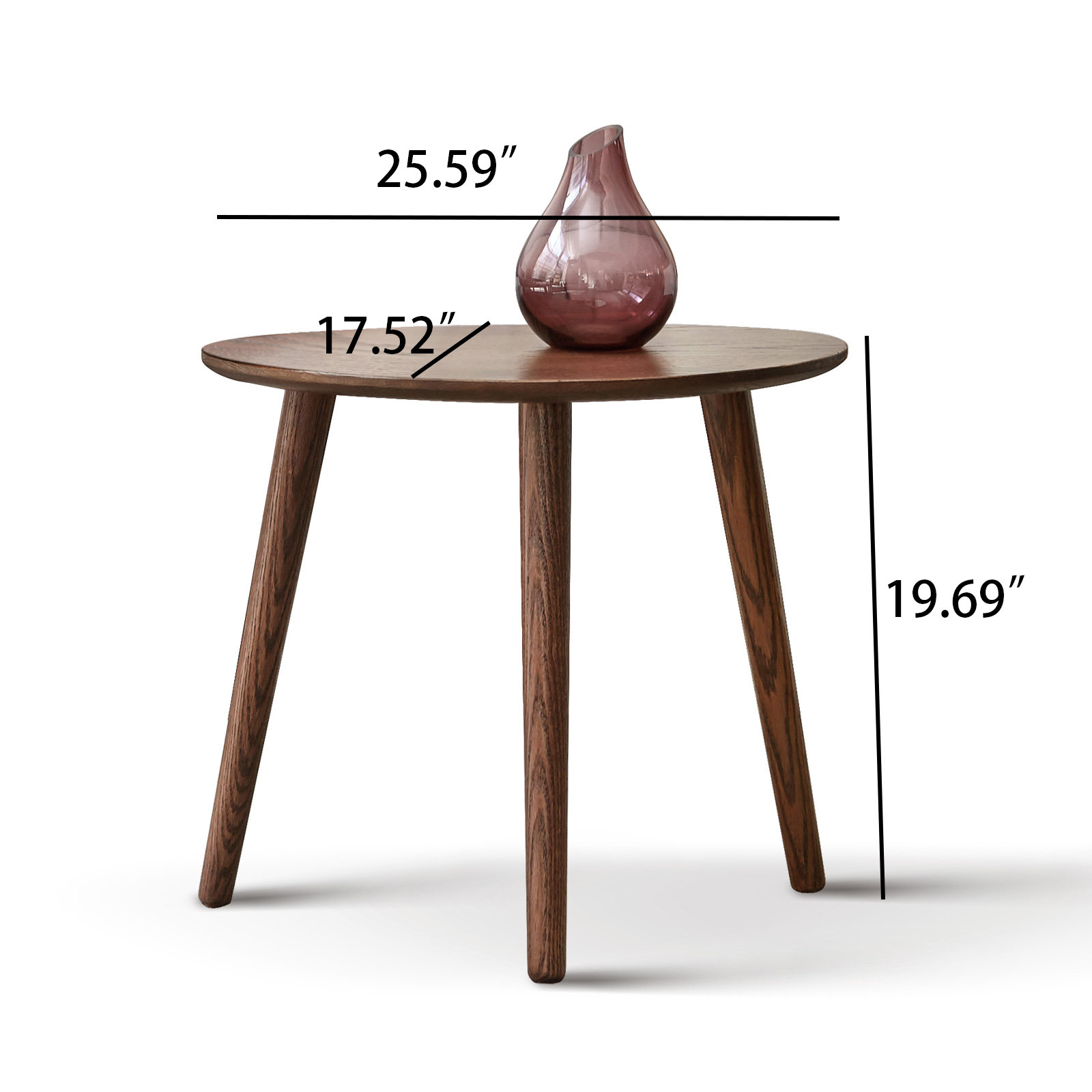 Corrigan Studio® Kollen Solid Wood 3 Legs Coffee Table | Wayfair