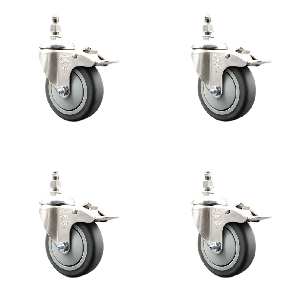 Service Caster Thermoplastic Rubber Casters | Wayfair