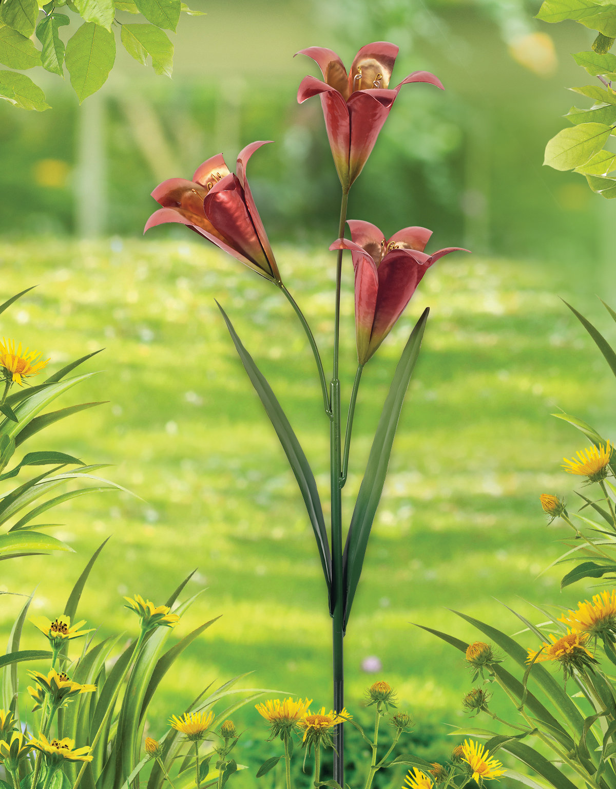 August Grove® Seden Tiger Lily Garden Stake & Reviews | Wayfair