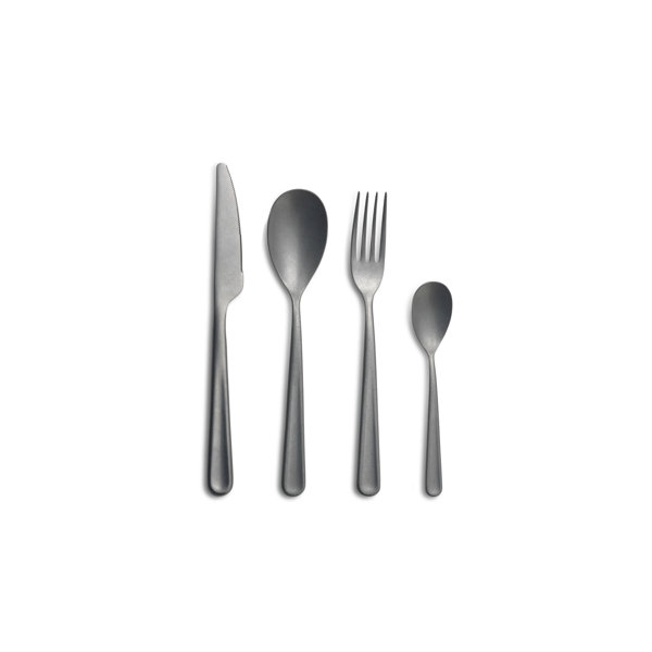 Brayden Studio Bernessa 24 Piece Stainless Steel Cutlery Set , Service ...