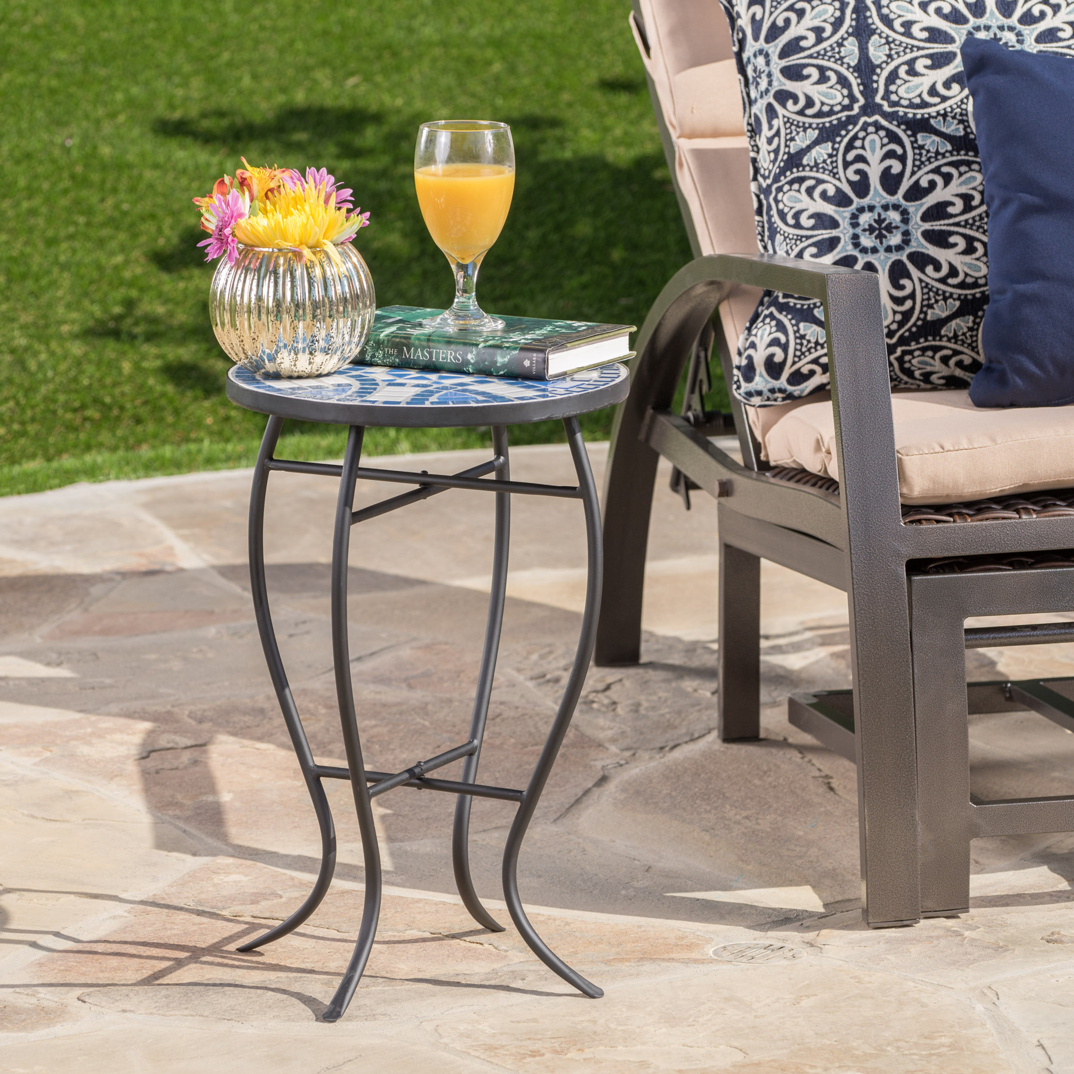 Lark Manor™ Large Outdoor Metal End Table - Spacious Design | Wayfair
