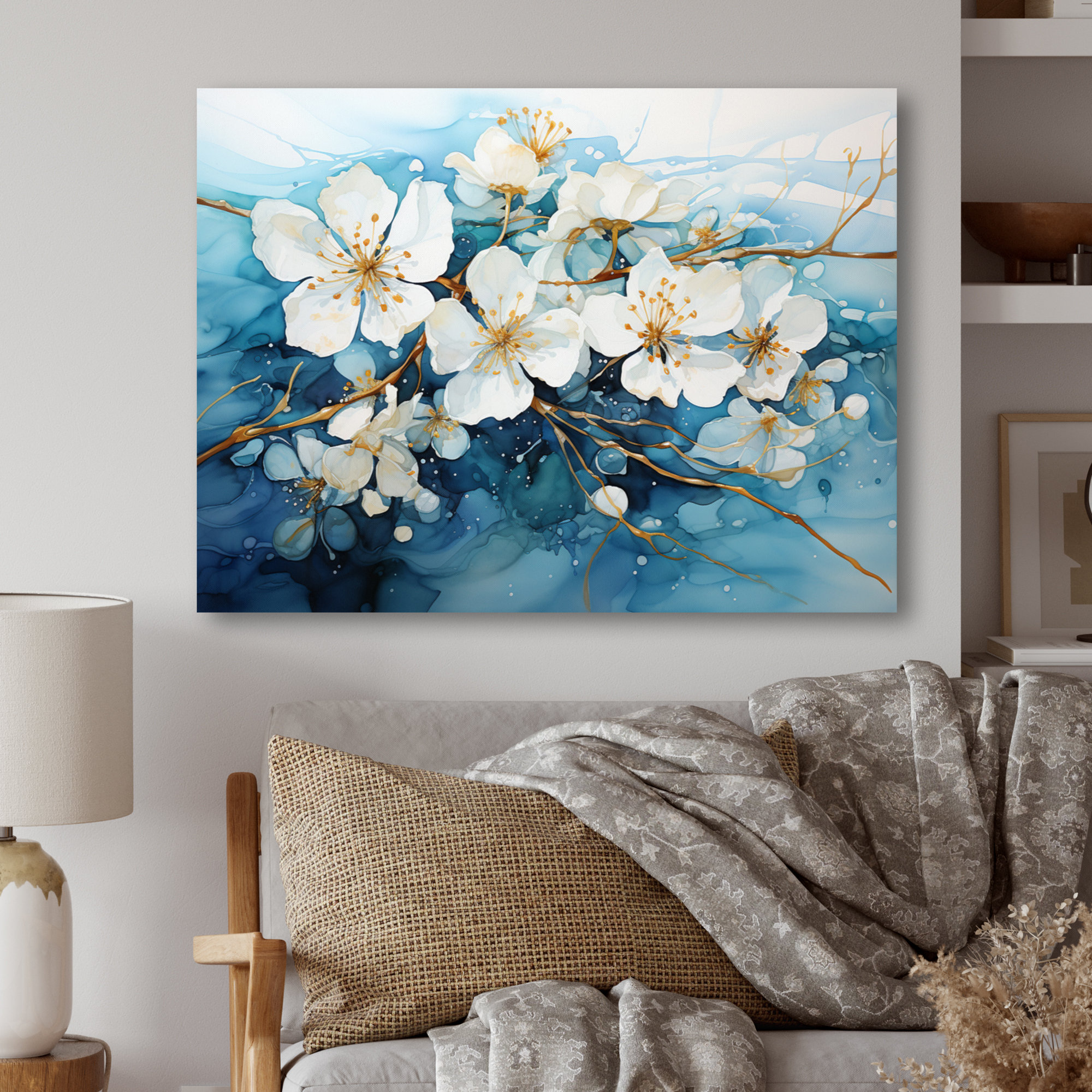 Winston Porter Drip Transcendent Waters - Modern Metal Wall Decor | Wayfair