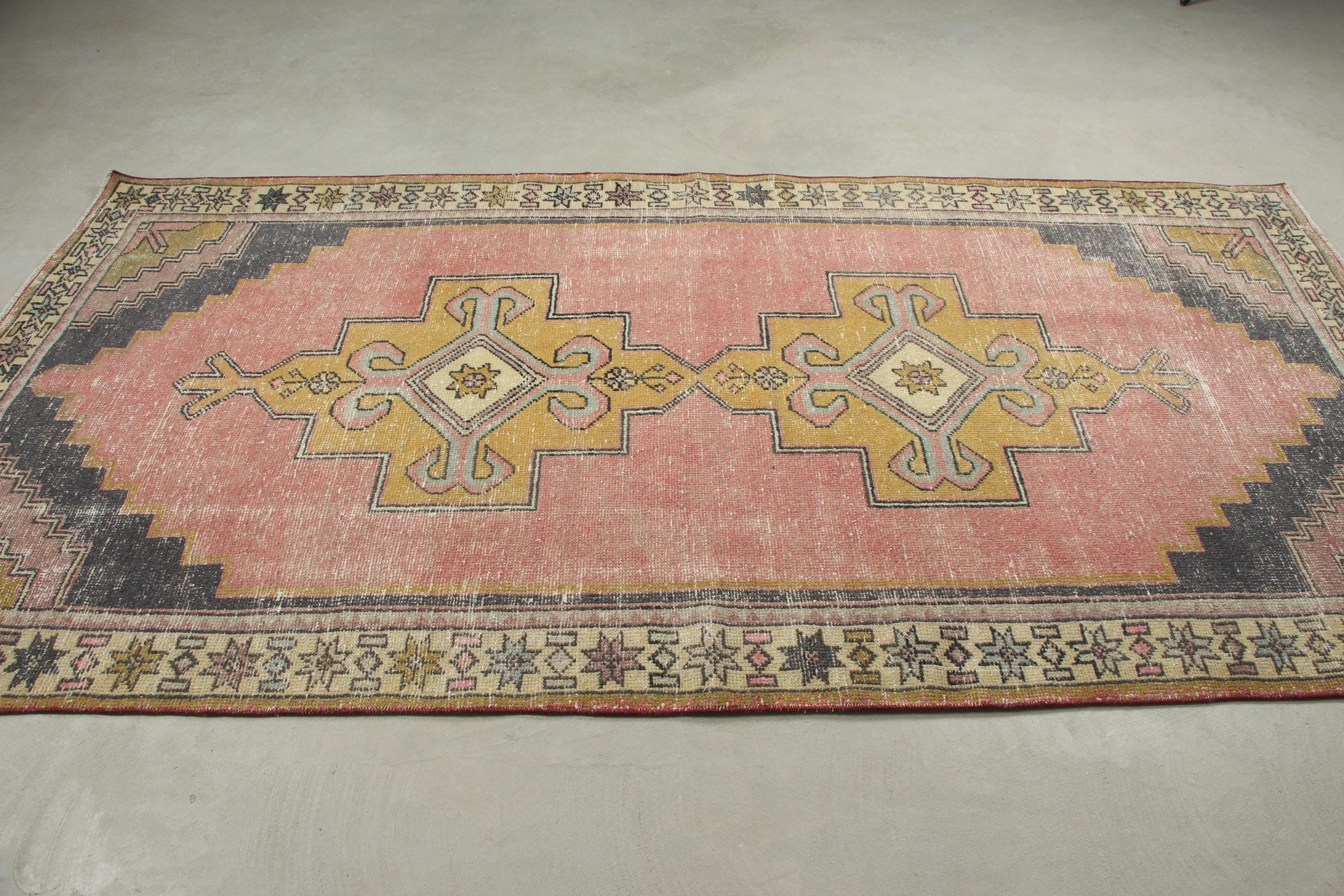 Bungalow Rose Handwoven Turkish Rug in Vibrant PinkPalette for Bedroom ...