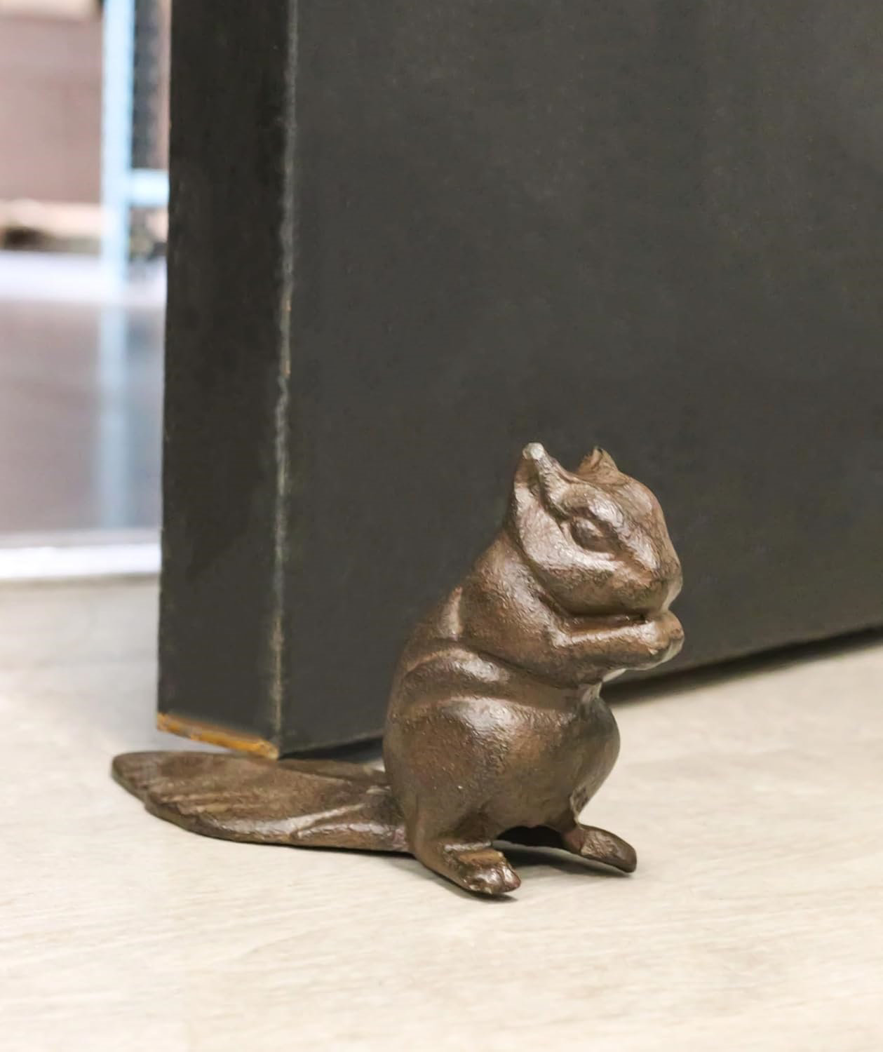 Ophelia & Co. Rustic Cast Iron Standing Chipmunk Squirrel With Long ...