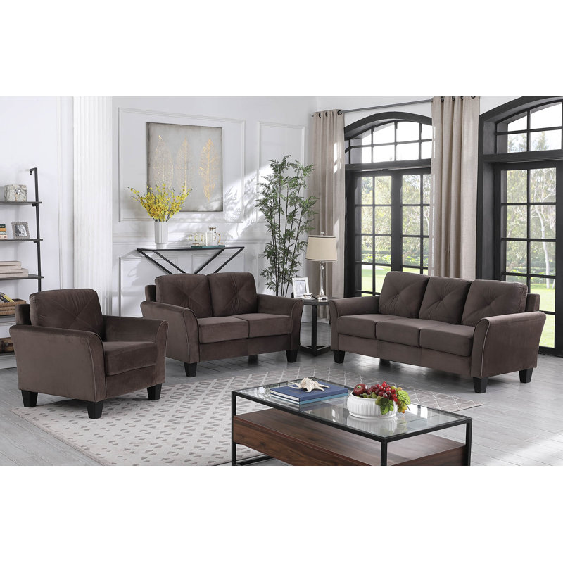 Red Barrel Studio® 3 Piece Living Room Set & Reviews | Wayfair