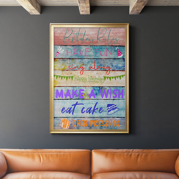 WexfordHome " Birthday Rules " - Wayfair Canada
