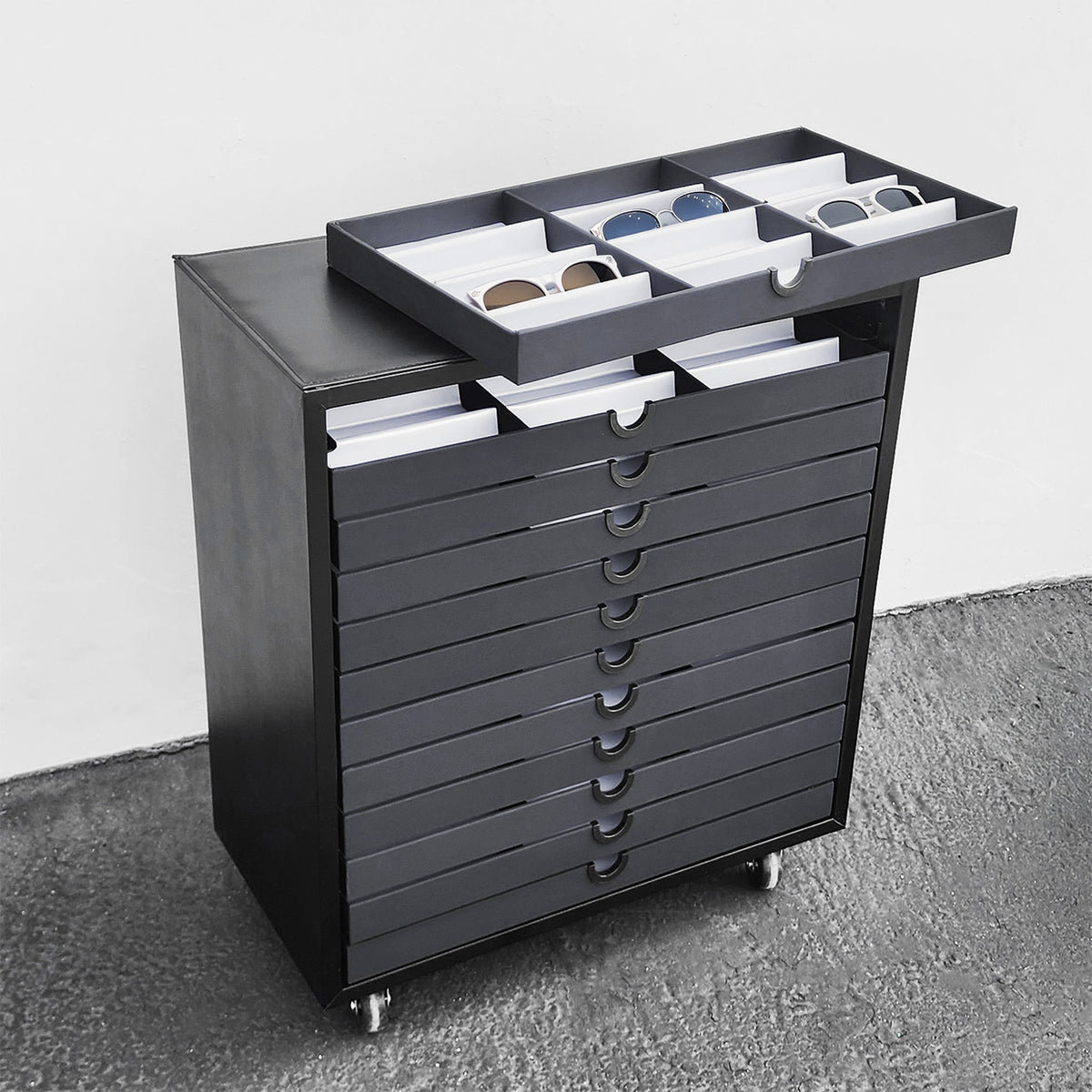 Hokku Designs Eyewear Display And Storage Cabinet With Wheels | Wayfair