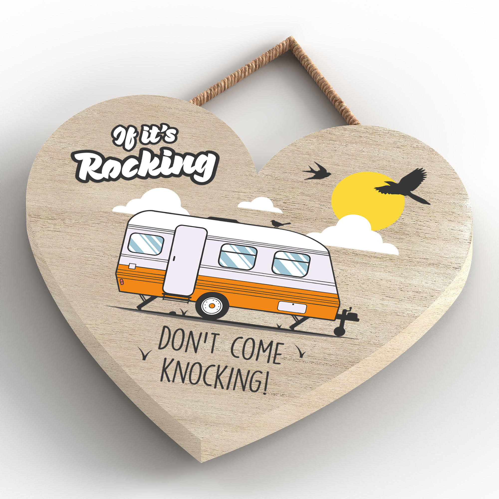 Happy Larry Orange/Yellow-CARAVAN COME KNOCKING ORANGE | Wayfair.co.uk
