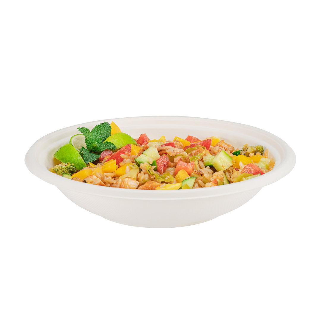 Restaurantware-Pulp Tek 9 Inch Large Disposable Bowls, 100 Sustainable ...
