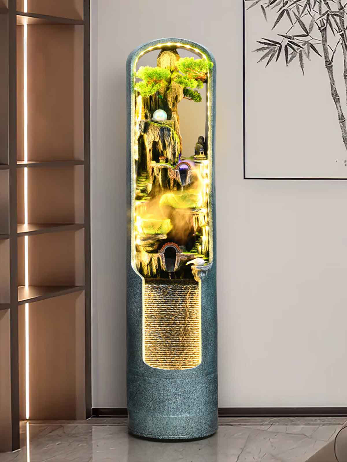 Hokku Designs Fontaine d'intérieur moderne en résine - Wayfair Canada