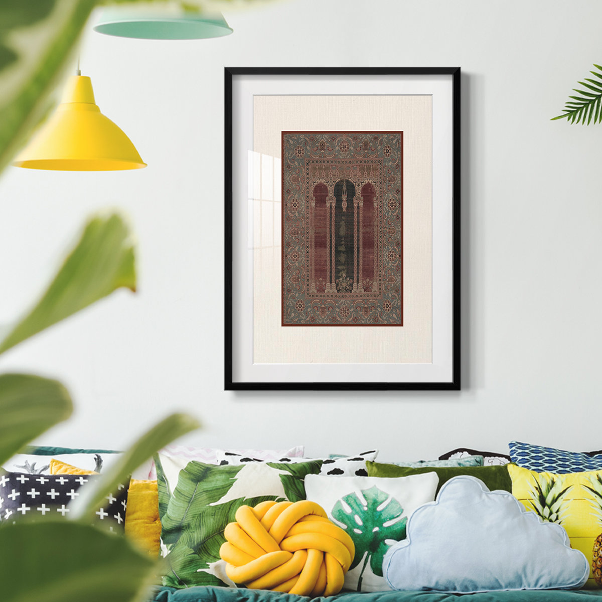Astoria Grand Vintage Abstract Print LXXIII -Framed Print | Wayfair