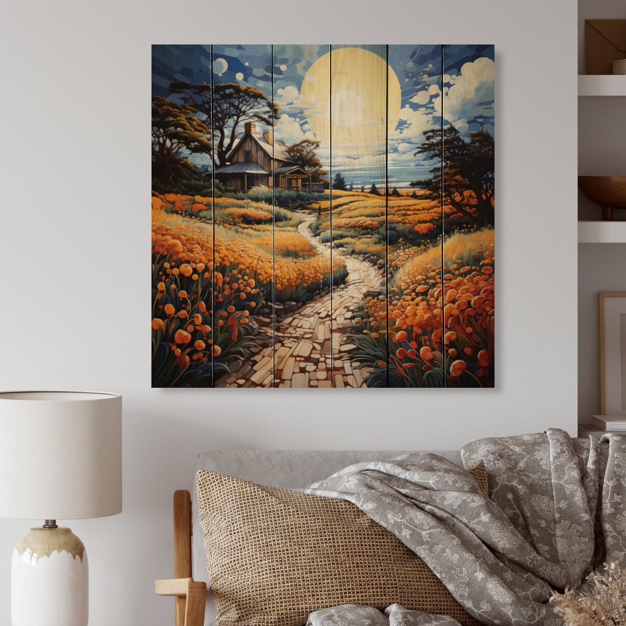 Red Barrel Studio Jahmel Farmhouse Farmstead Bliss Pointillism I On ...