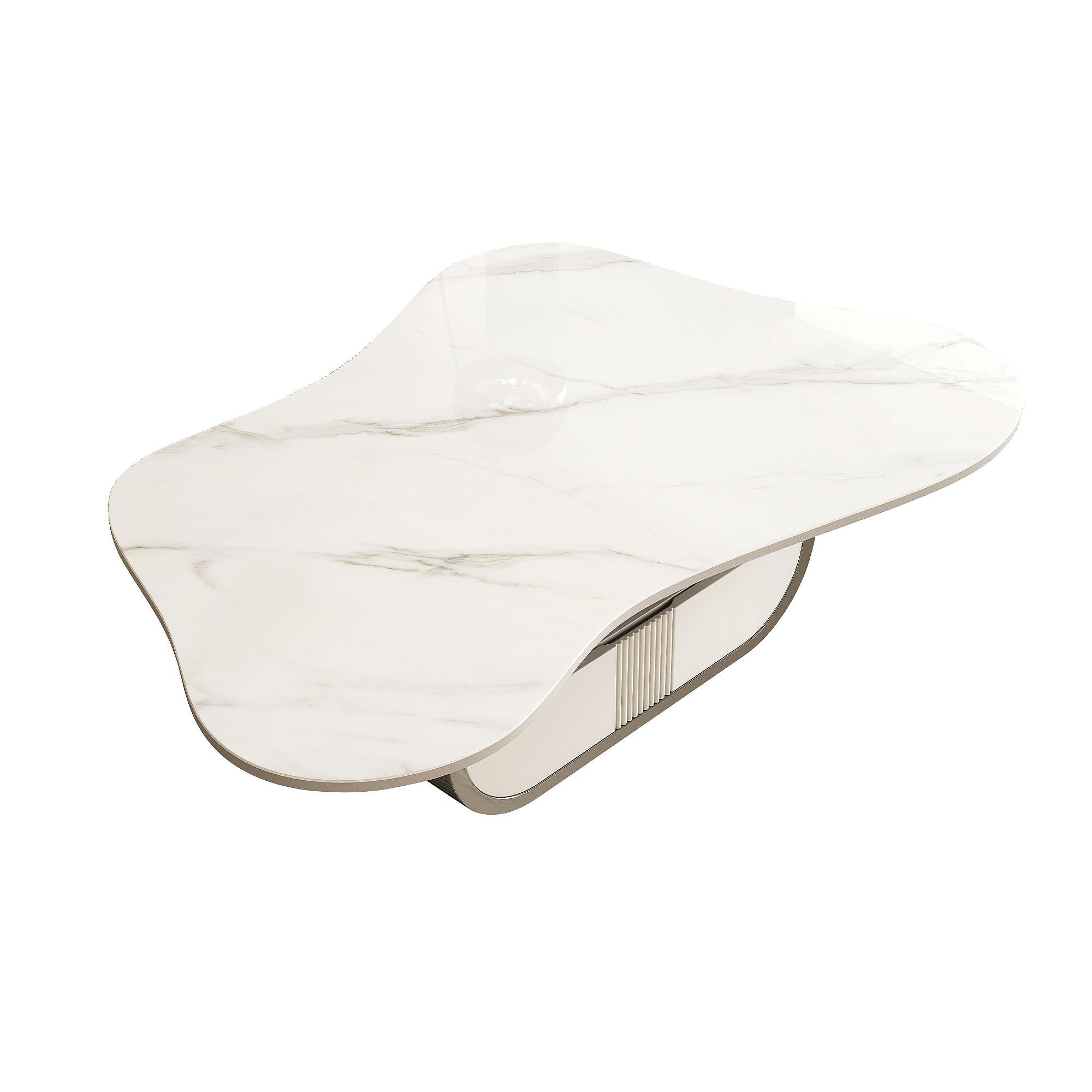 Orren Ellis Modern Butterfly Coffee Table With Sintered Stone Top ...