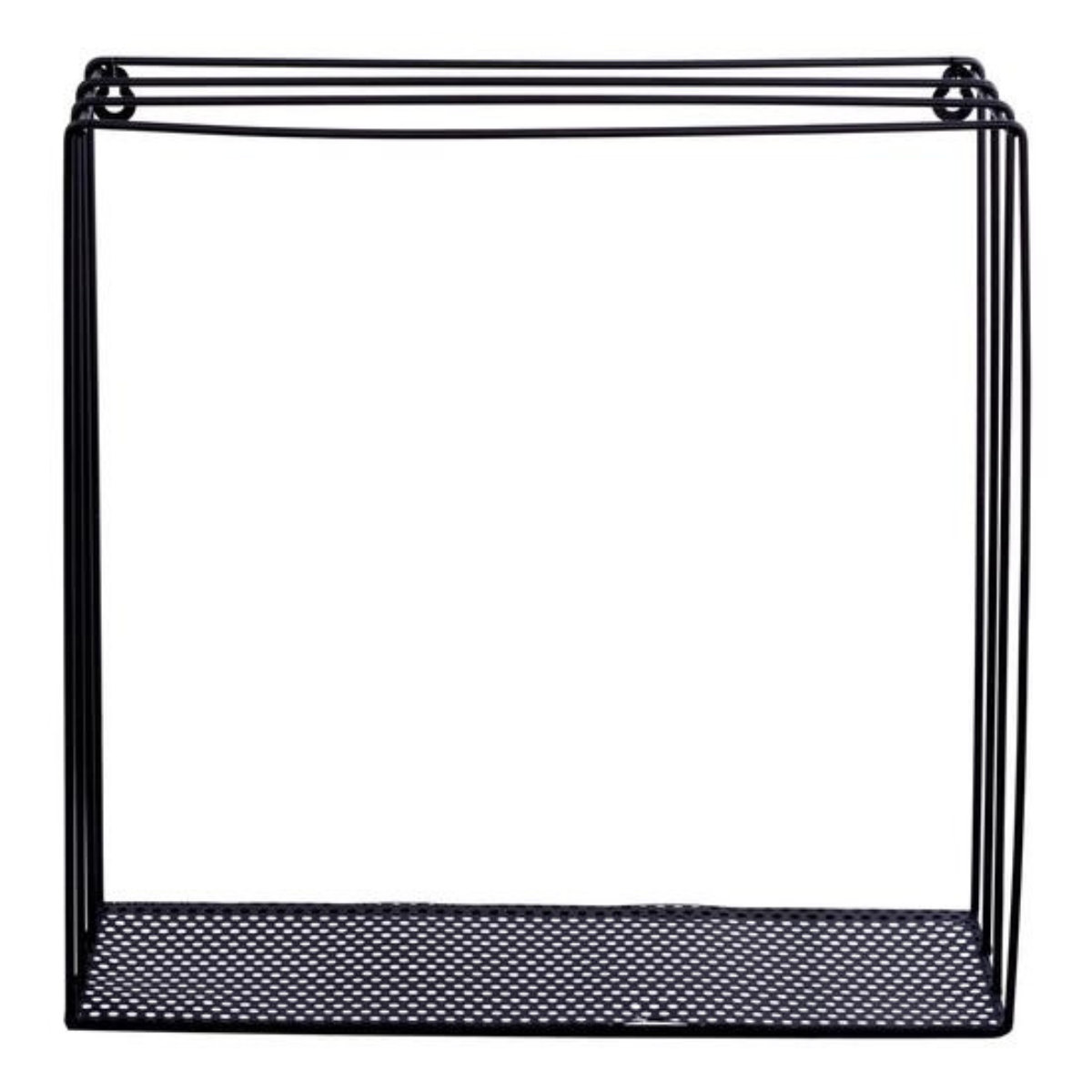 Rebrilliant Square Metal Floating Wall Shelves 3 Piece Set | Wayfair