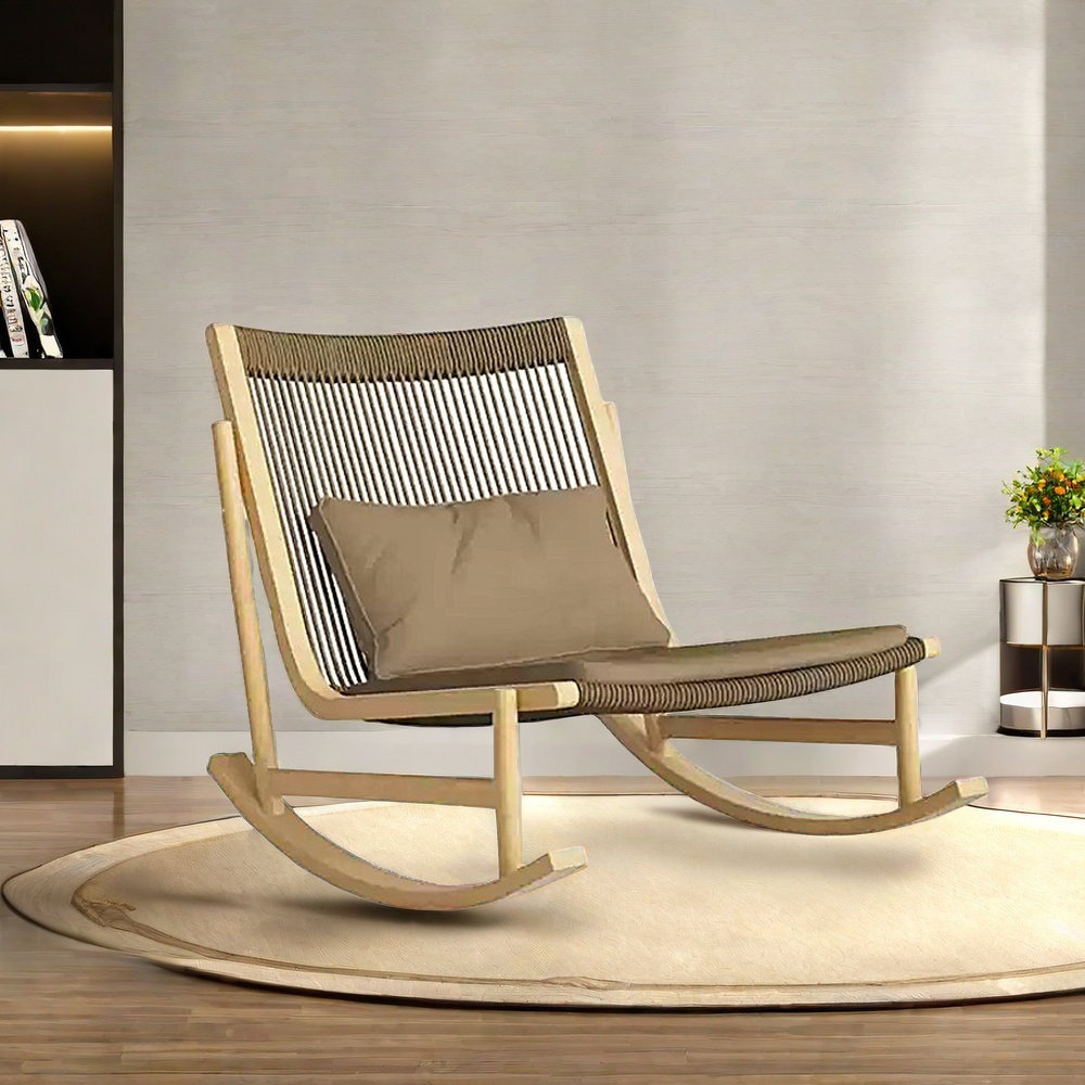 hennahome Rugged aluminum ergonomic rocking chair | Wayfair