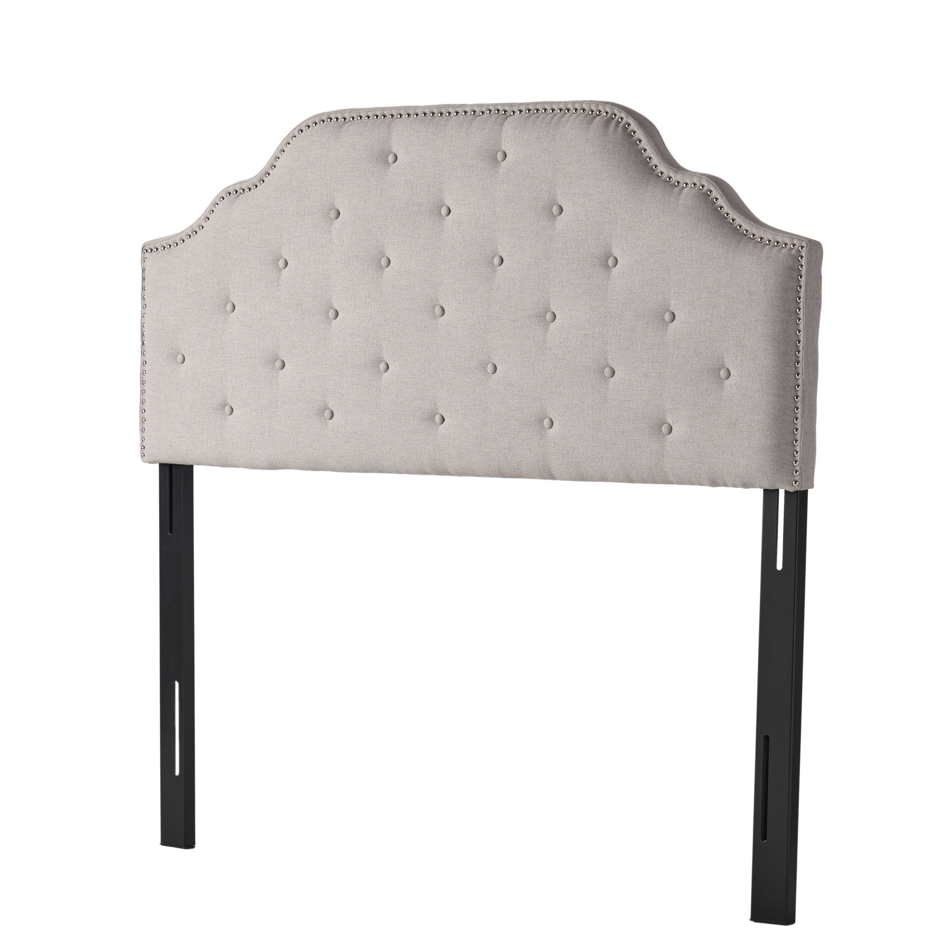Latitude Run® Queen & Full Sized Headboard In Grey - Modern Style With ...