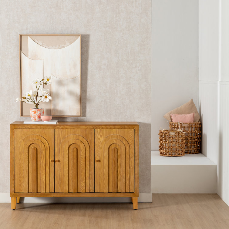 Ophelia & Co. Calleja 120cm Solid Wood Sideboard | Wayfair.co.uk