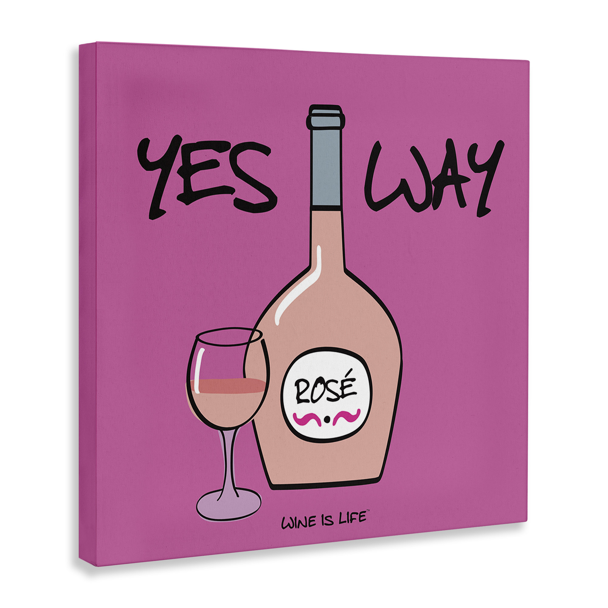 Trinx Yes Way Rose Canvas Wall Art by WIL | Wayfair