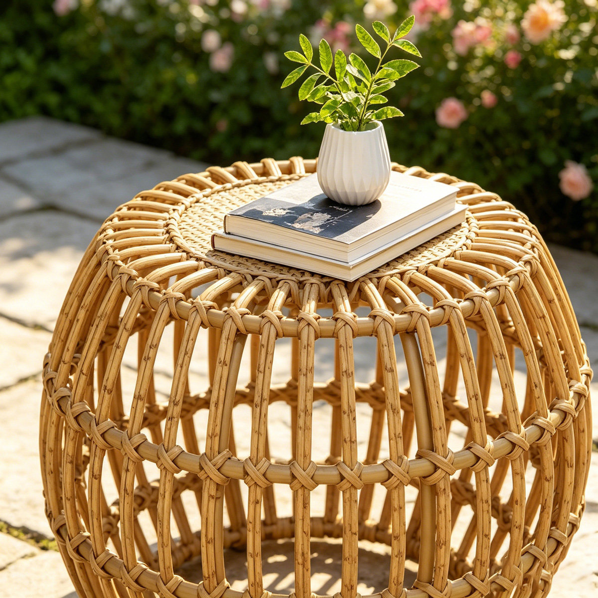 Bay Isle Home™ Mcchristian Round Wicker Outdoor Side Table & Reviews ...