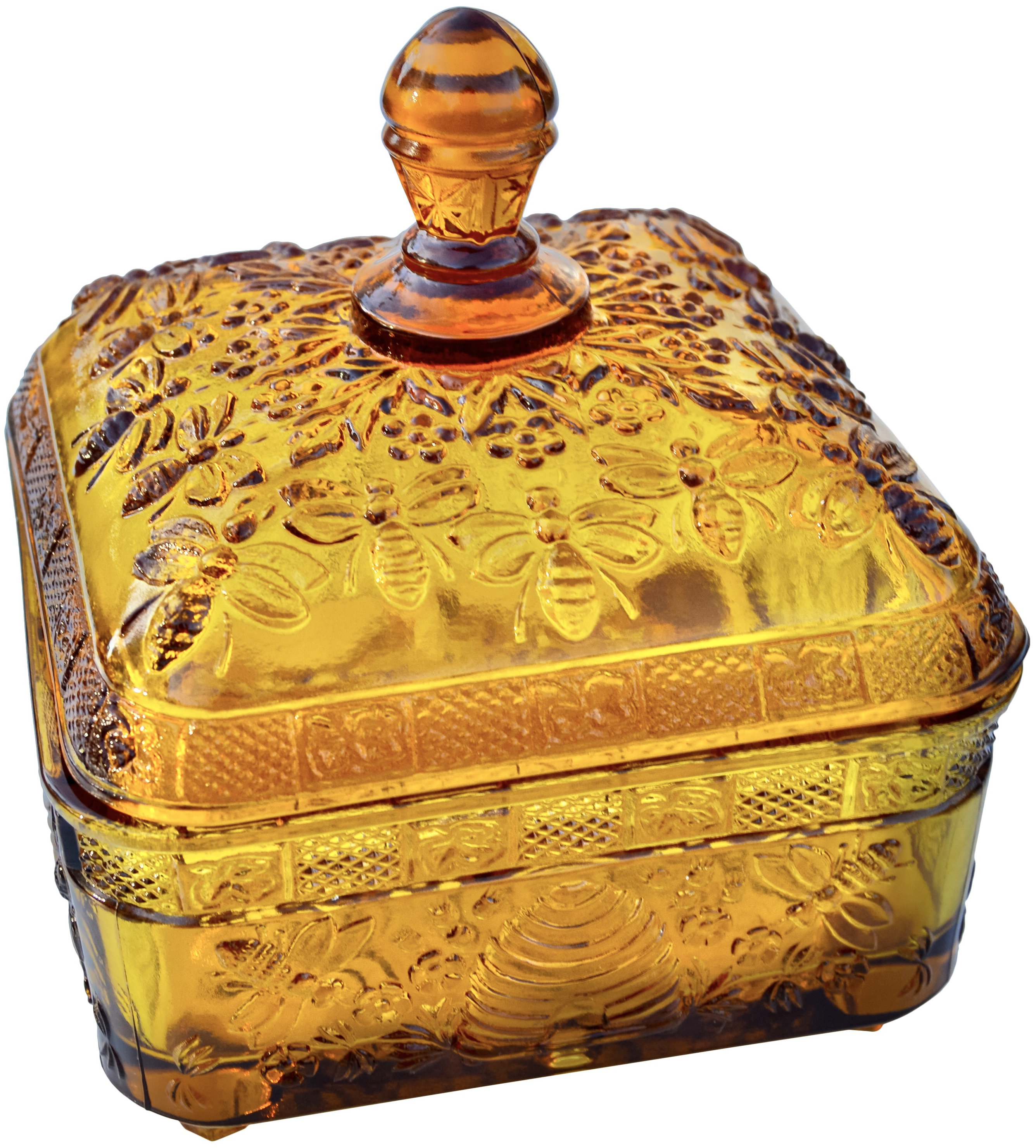 The Moroccan Room Handmade Glass Decorative Bowl in Amber | Wayfair