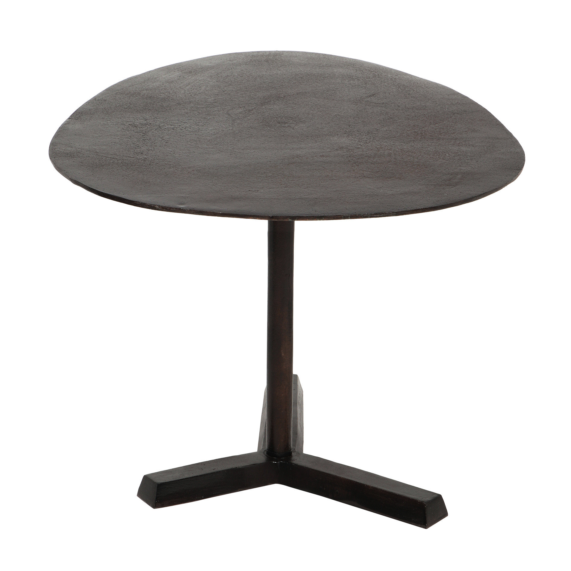 Latitude Run® Raw Bronze Colored Aluminum Elliptical Table For Patio ...