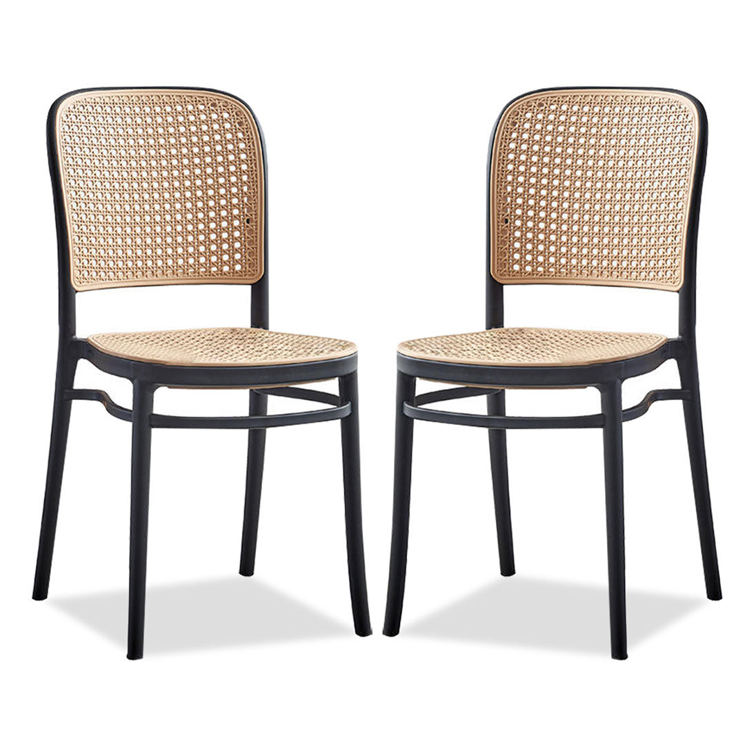 Bayou Breeze 16.93" Slat Back side Chair(Set of 2) | Wayfair