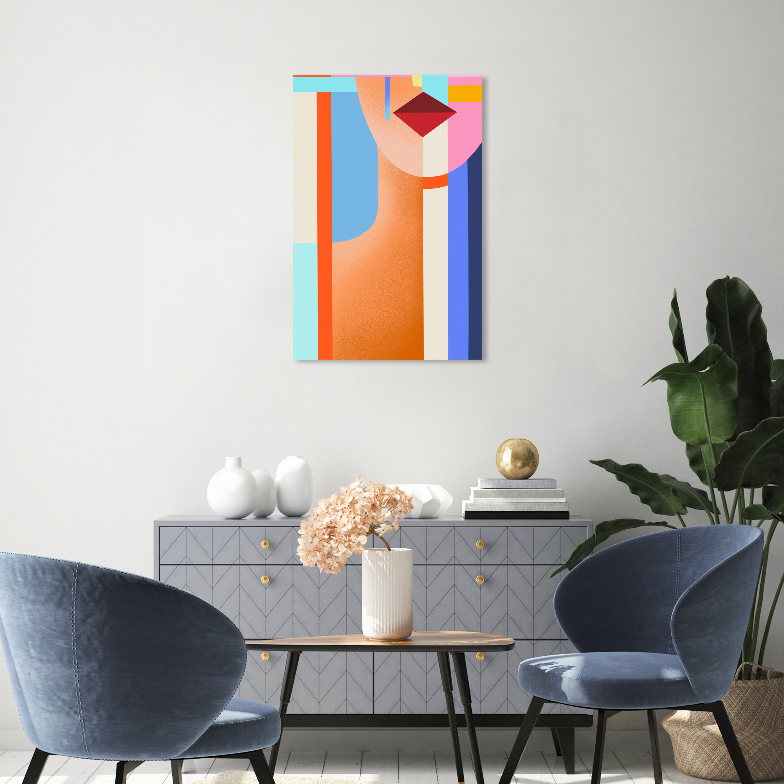 Oliver Gal Abstract Shaped Lady III - Graphic Art Print | Wayfair