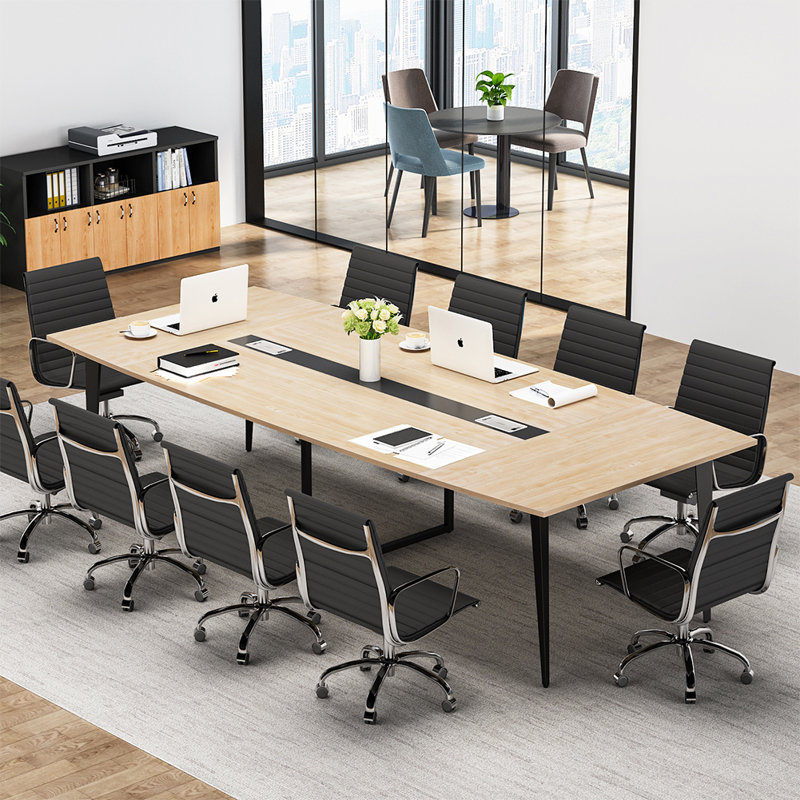 Inbox Zero Billey Rectangle Conference Table & Reviews | Wayfair