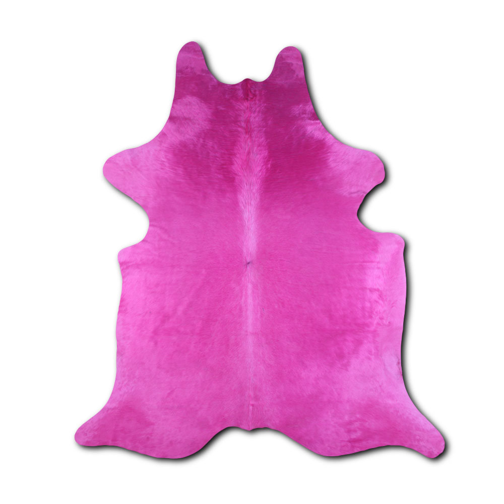Foundry Select DYED HAIR ON COWHIDE DYED HOT PINK 3 - 5 M GRADE A | Wayfair