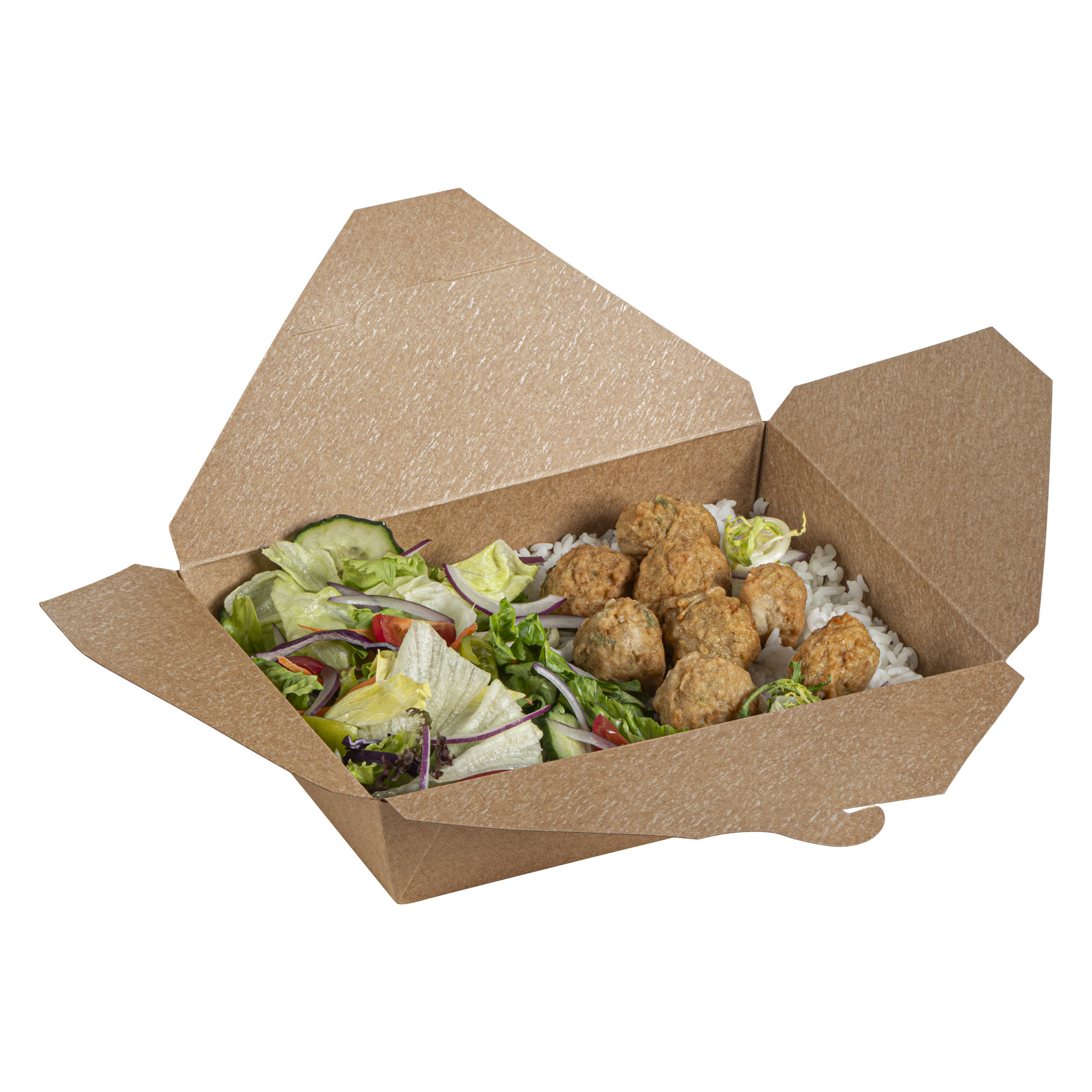 Restaurantware-Bio Tek 49 Ounce Paper Take Out Boxes, 50 Greaseproof ...