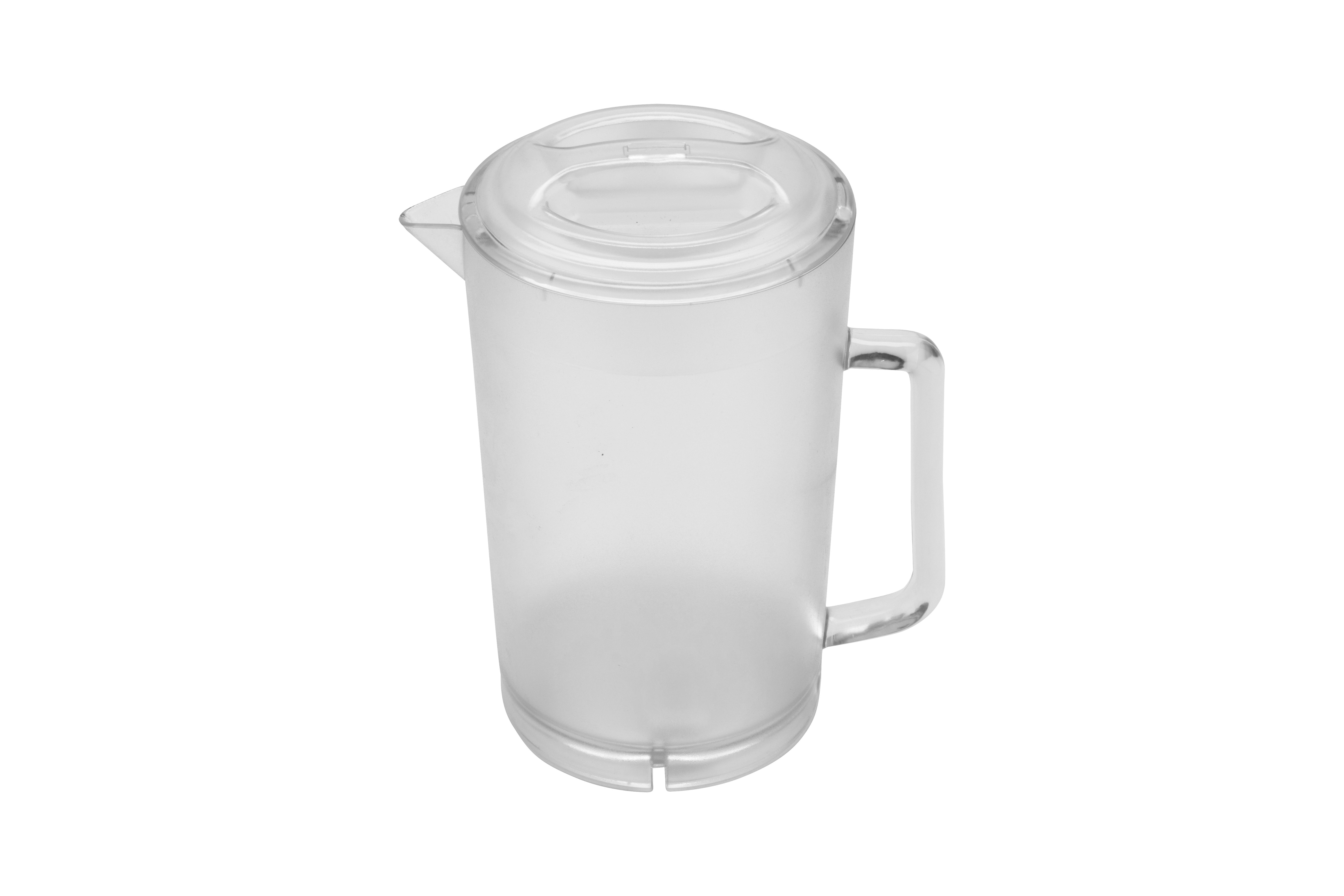 G.E.T. Heavy-Duty 1 Gallon Plastic Pitcher with Lid, Clear | Wayfair