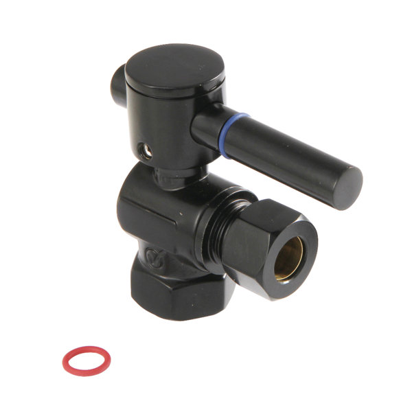 Kingston Brass Concord 3/8-Inch FIP x 3/8-Inch OD Comp Quarter-Turn ...