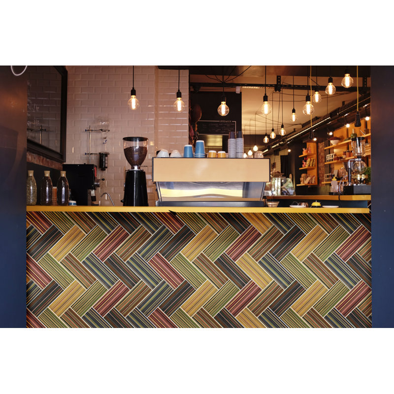 Imagine Tile, Inc. rePly 4" x 10" Ceramic Patterned Tile | Wayfair