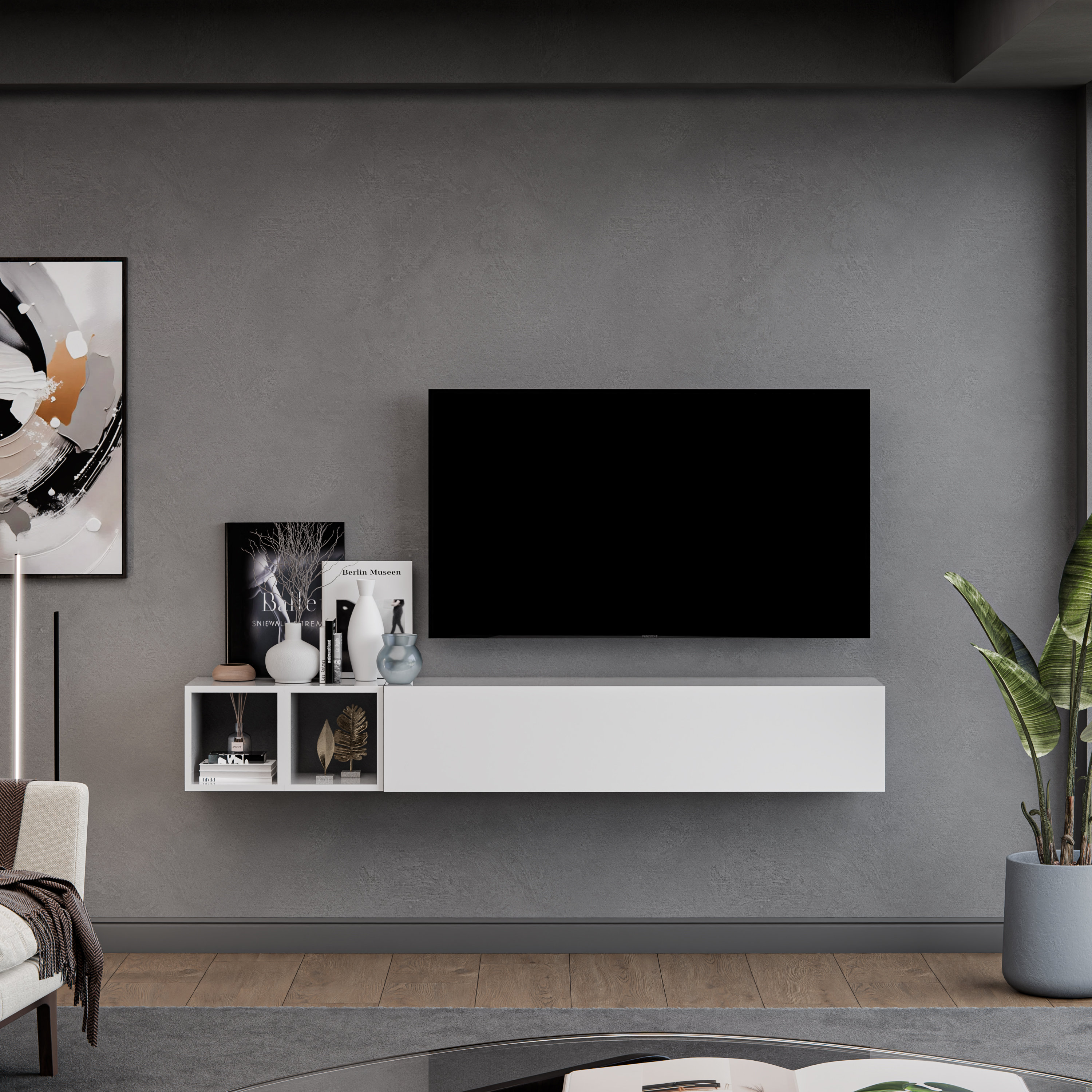Latitude Run Badalona Moduler Modern TV Unit Wall Mount – Customizable ...