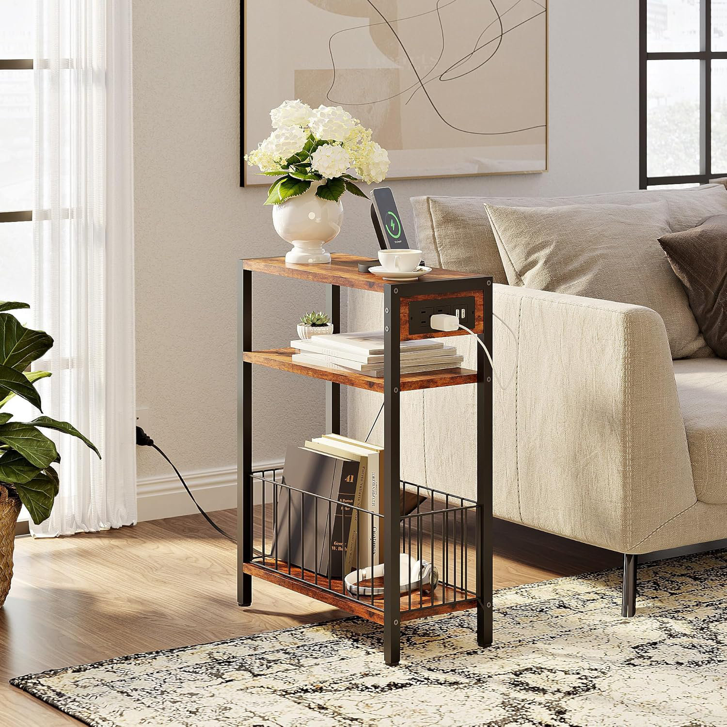 17 Stories Small End Table for Small Spaces | Wayfair