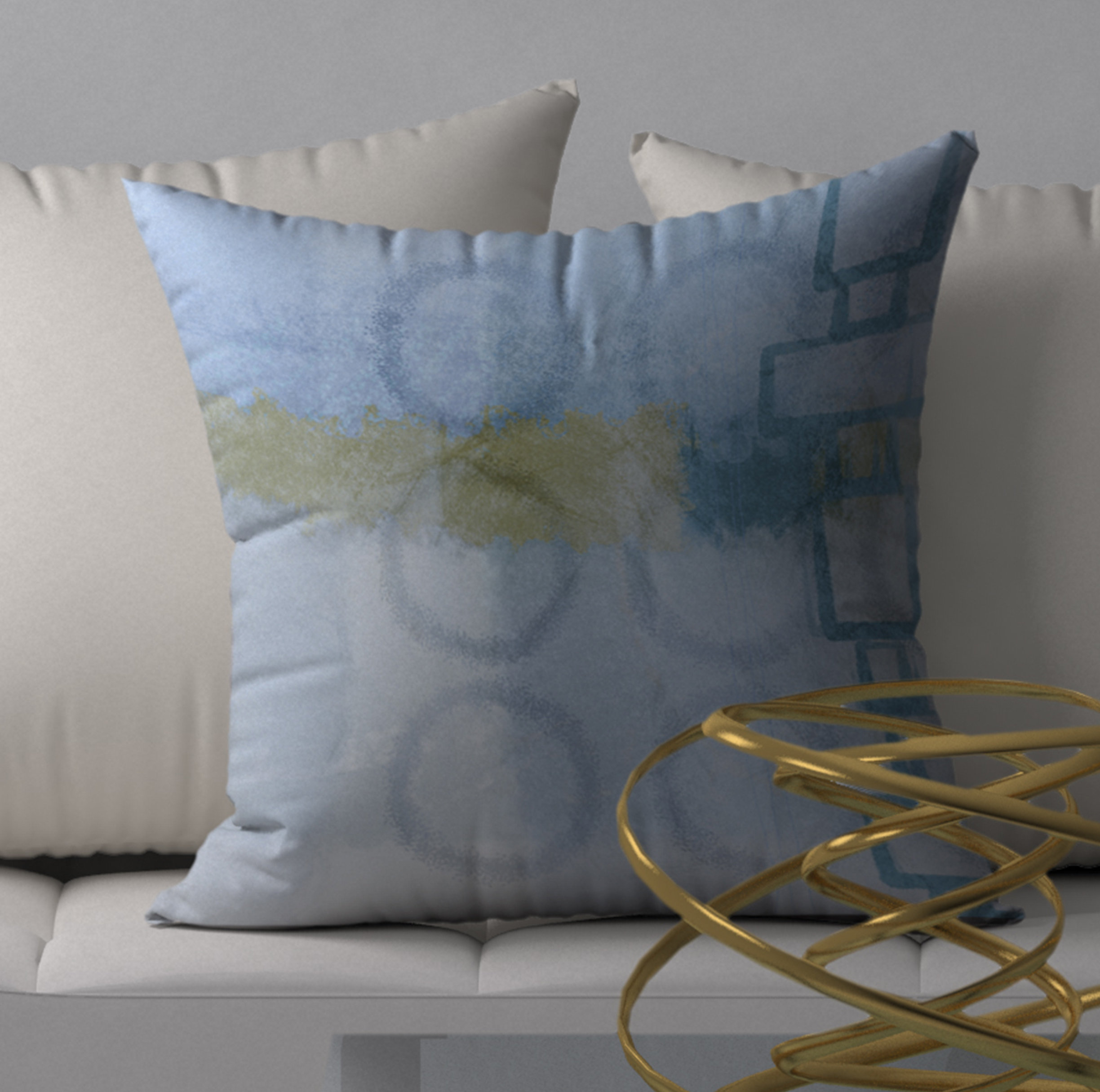 LeRoi Products Coy Prize Square Pillow Cover & Insert | Wayfair