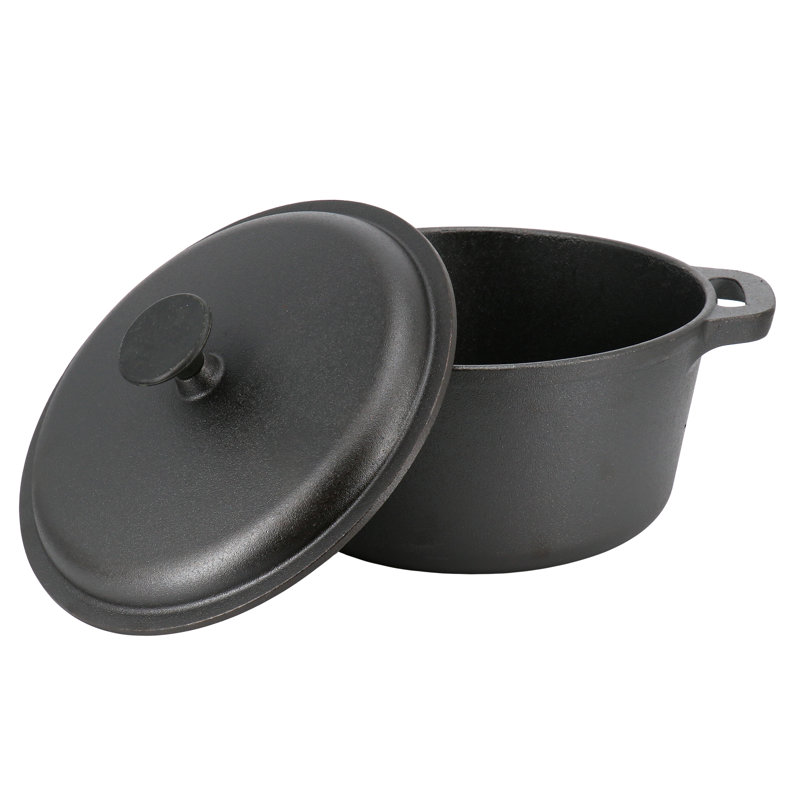Gibson Home Addlestone 5 Piece Pre-Seasoned Cast Iron Cookware Set in ...