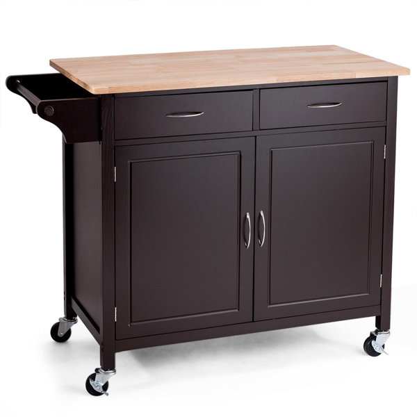 Highland Dunes Omeara Kitchen Cart & Reviews | Wayfair
