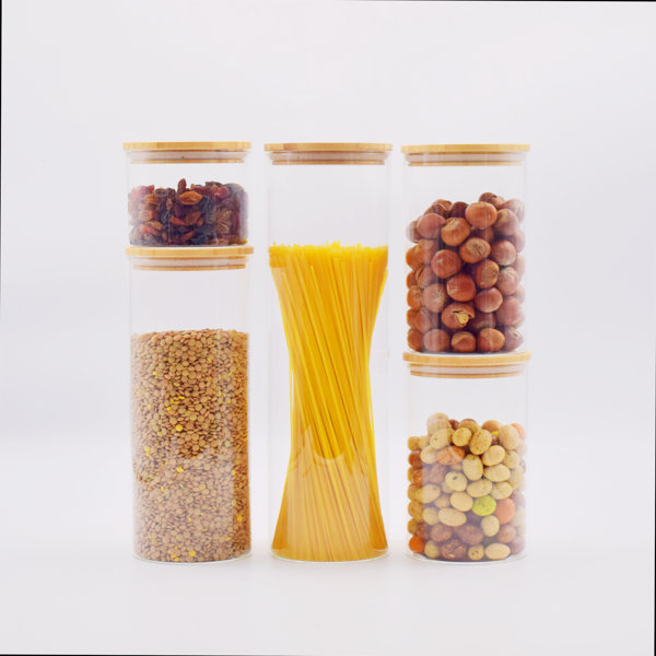 Yogik Set Of 5 Round High Borosilicate Glass Food Storage Containers ...