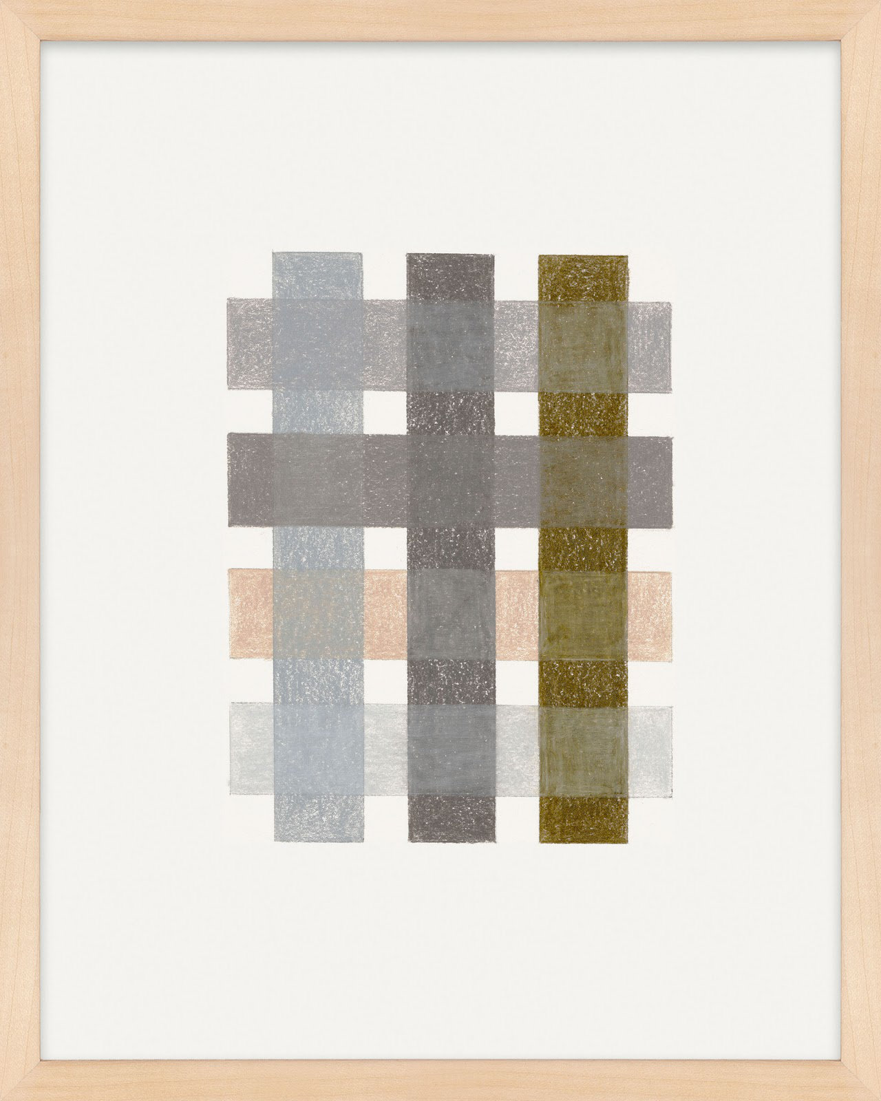Birch Lane™ Lancel Untitled (gridlock) no.1 by Beth James - Framed Wall Art | Birch Lane
