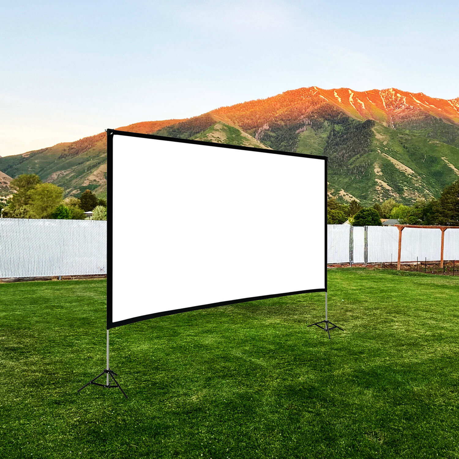 HMOREY 62'' x 109'' Portable Folding Frame Projector Screen & Reviews ...