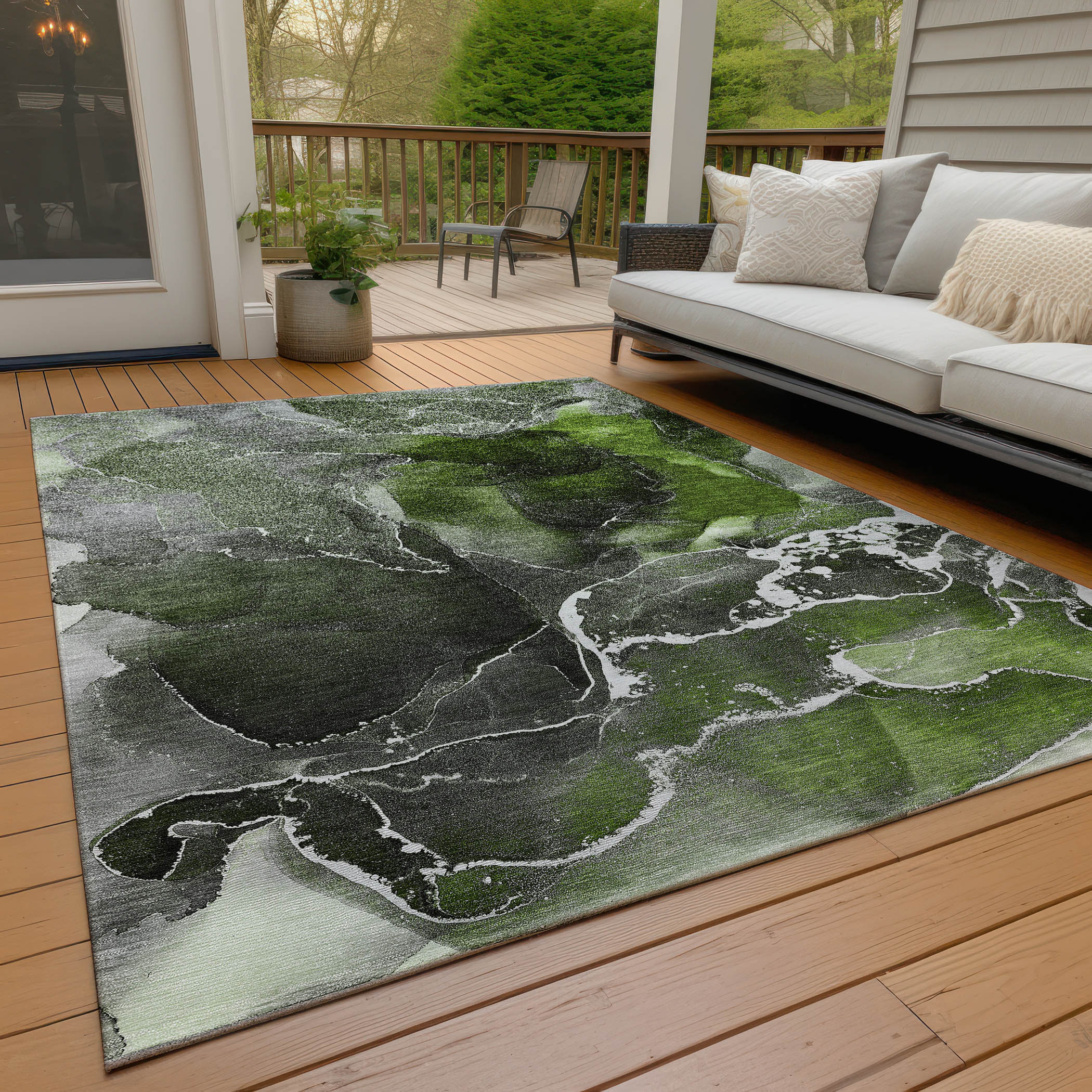Langley Street Kyrie Washable Abstract Rug | Wayfair