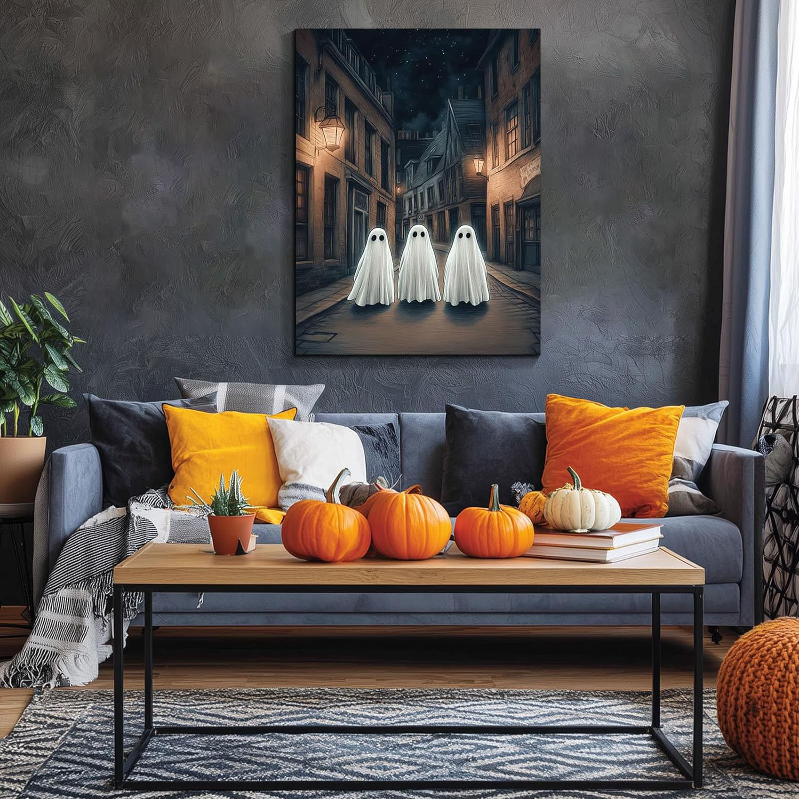 Fleur De Lis Living Vintage Ghosts Wall Art 16X24 Inch, Three Sheet ...